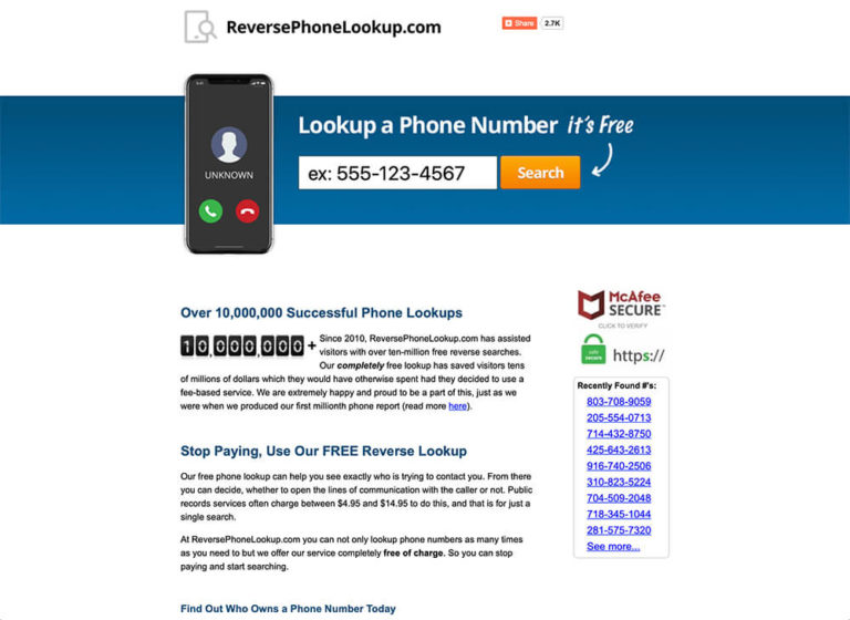 5 Reverse Phone Lookup Sites For Phone Number Lookup